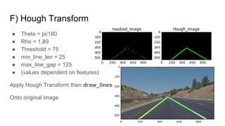 Computer vision lane line detection | PDF