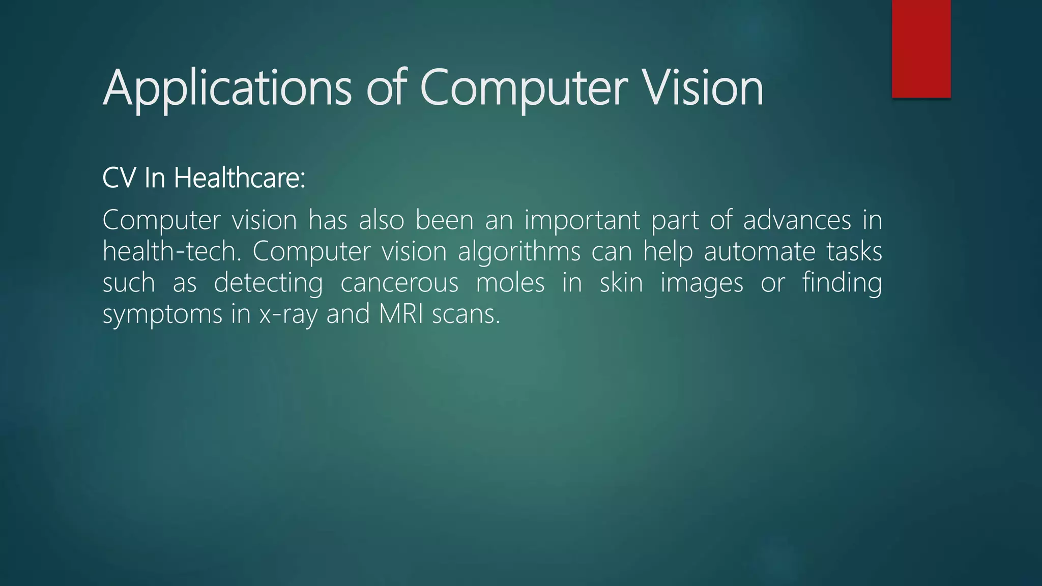 Computer vision ppt | PPTX