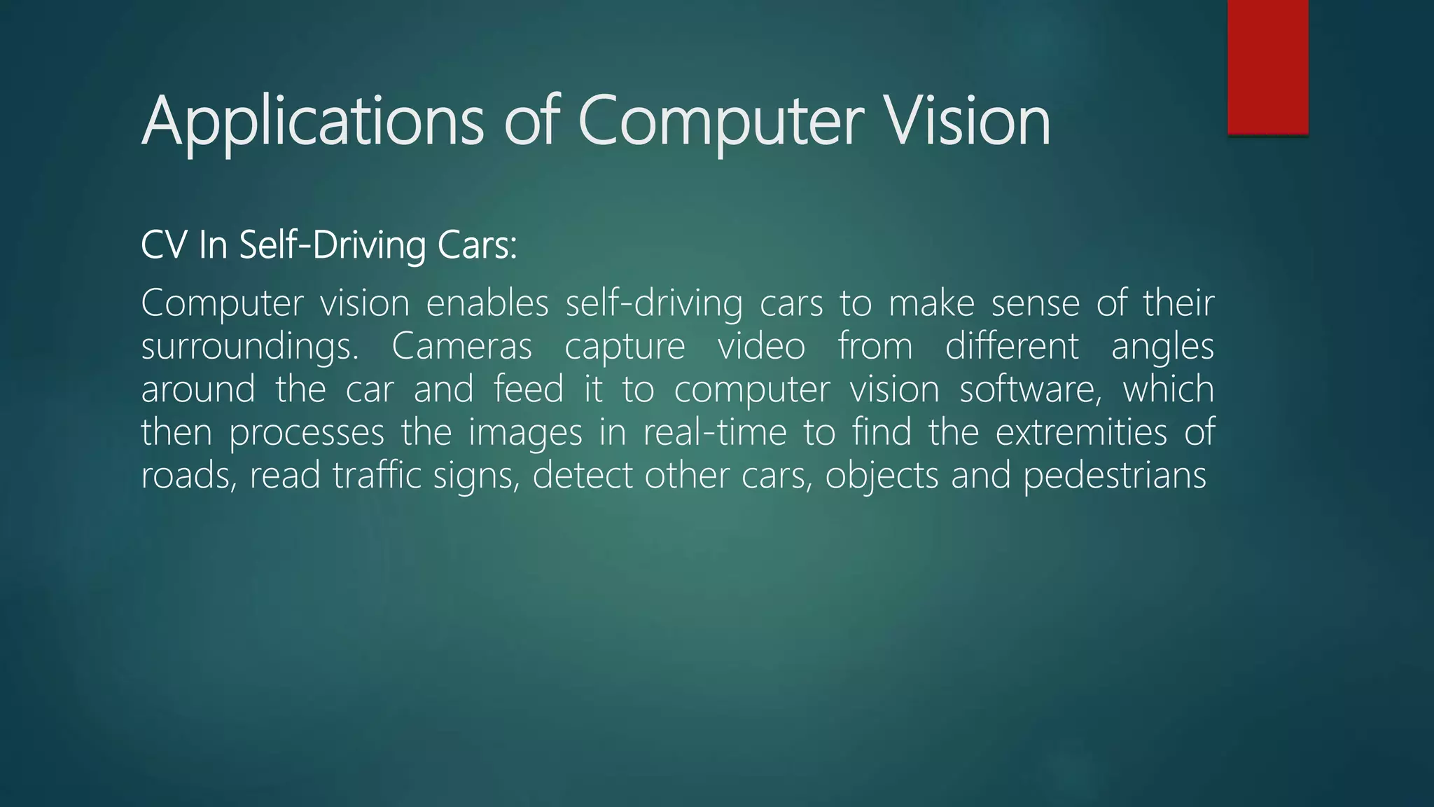 Computer vision ppt | PPTX