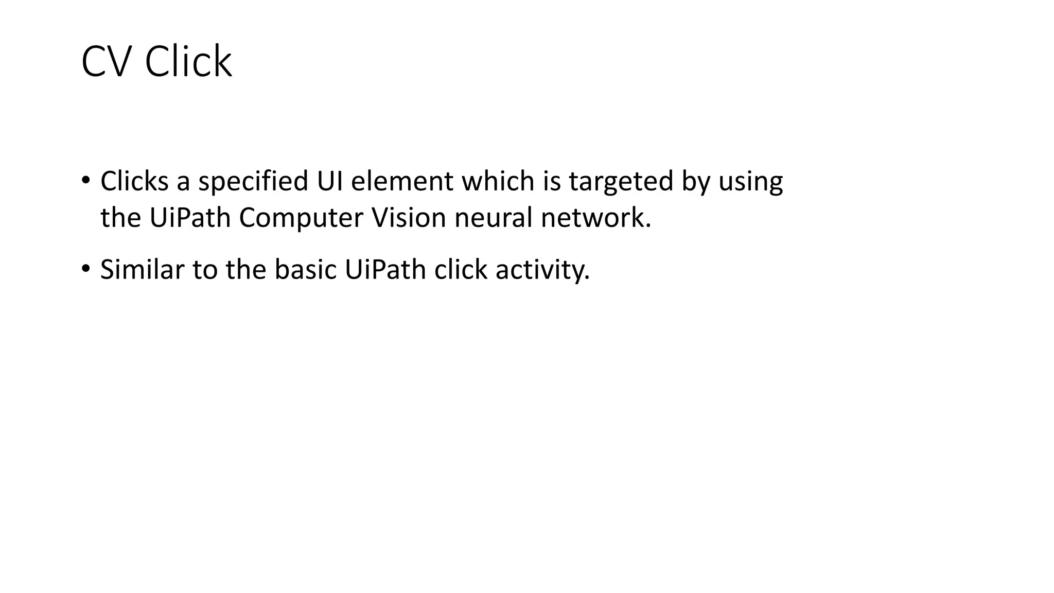 Computer vision activities in ui path | PPTX
