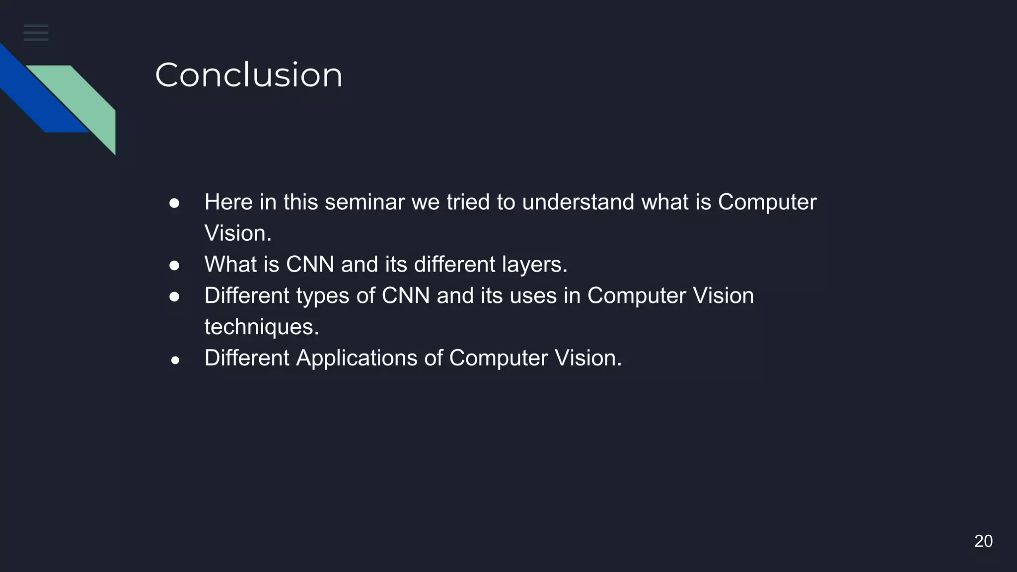 Convolution Neural Network (CNN) | PPTX
