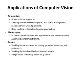 Computer vision and robotics | PPTX