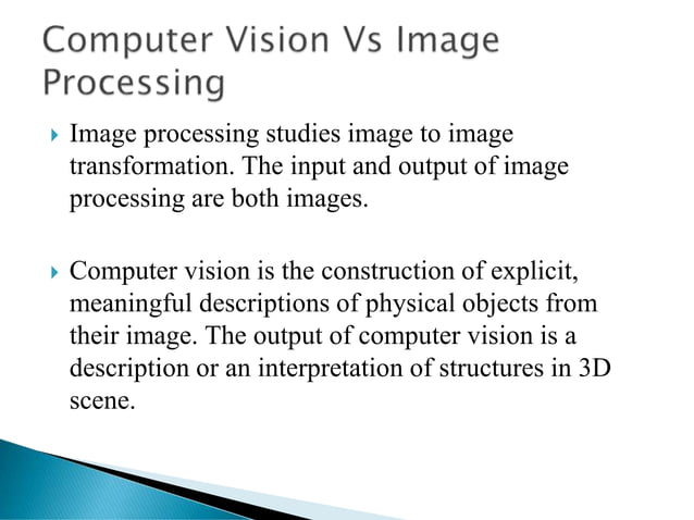Computer vision basics | PDF | Cameras and Camcorders | Consumer Electronics