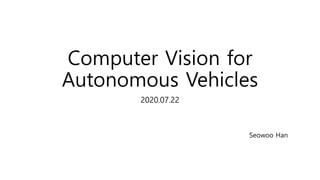 Computer vision for autonomous vehicles | PDF
