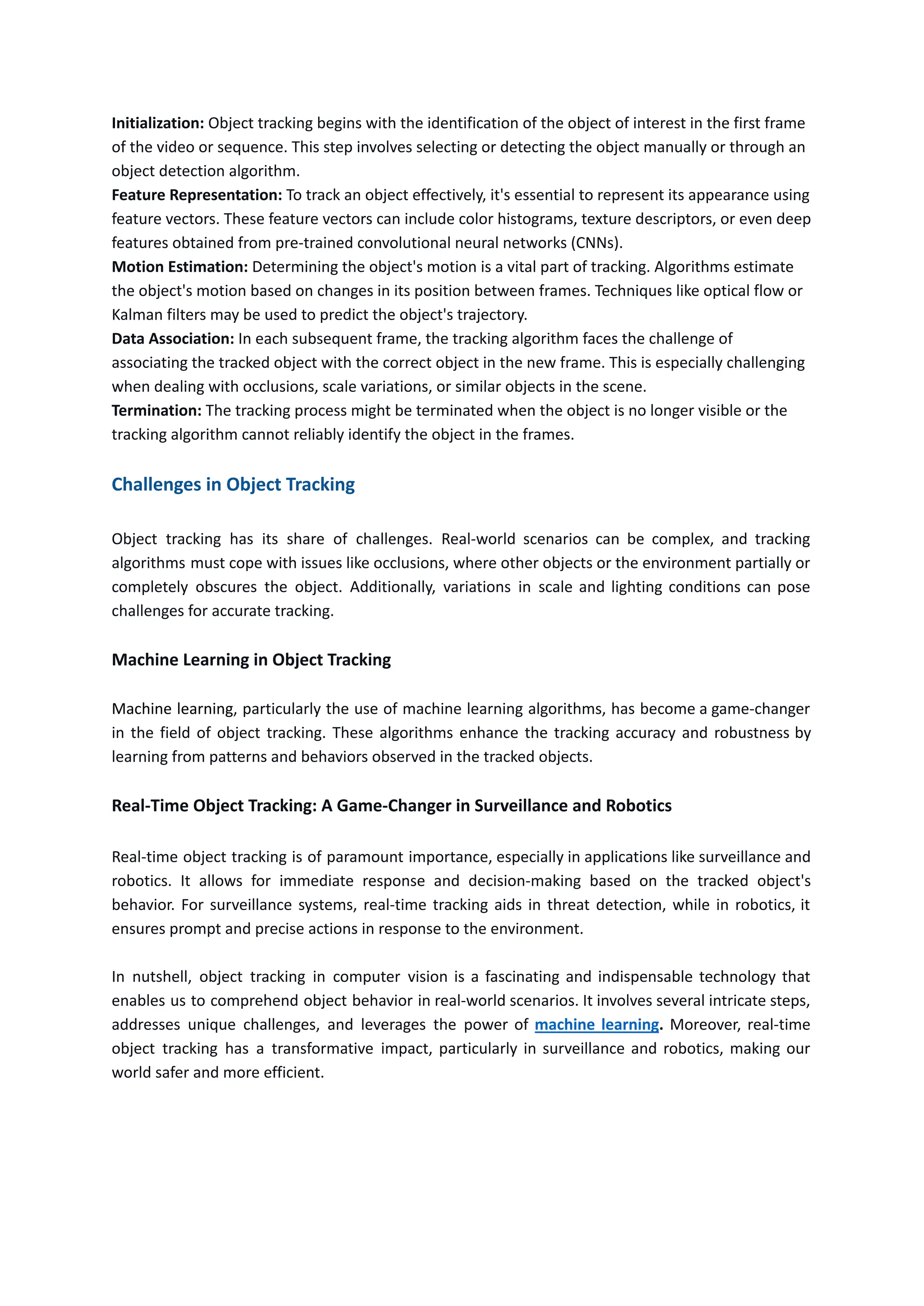 Computer Vision For Object Detection And Tracking Pdf