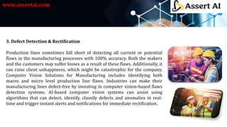 Computer Vision in Industrial Manufacturing | PPTX