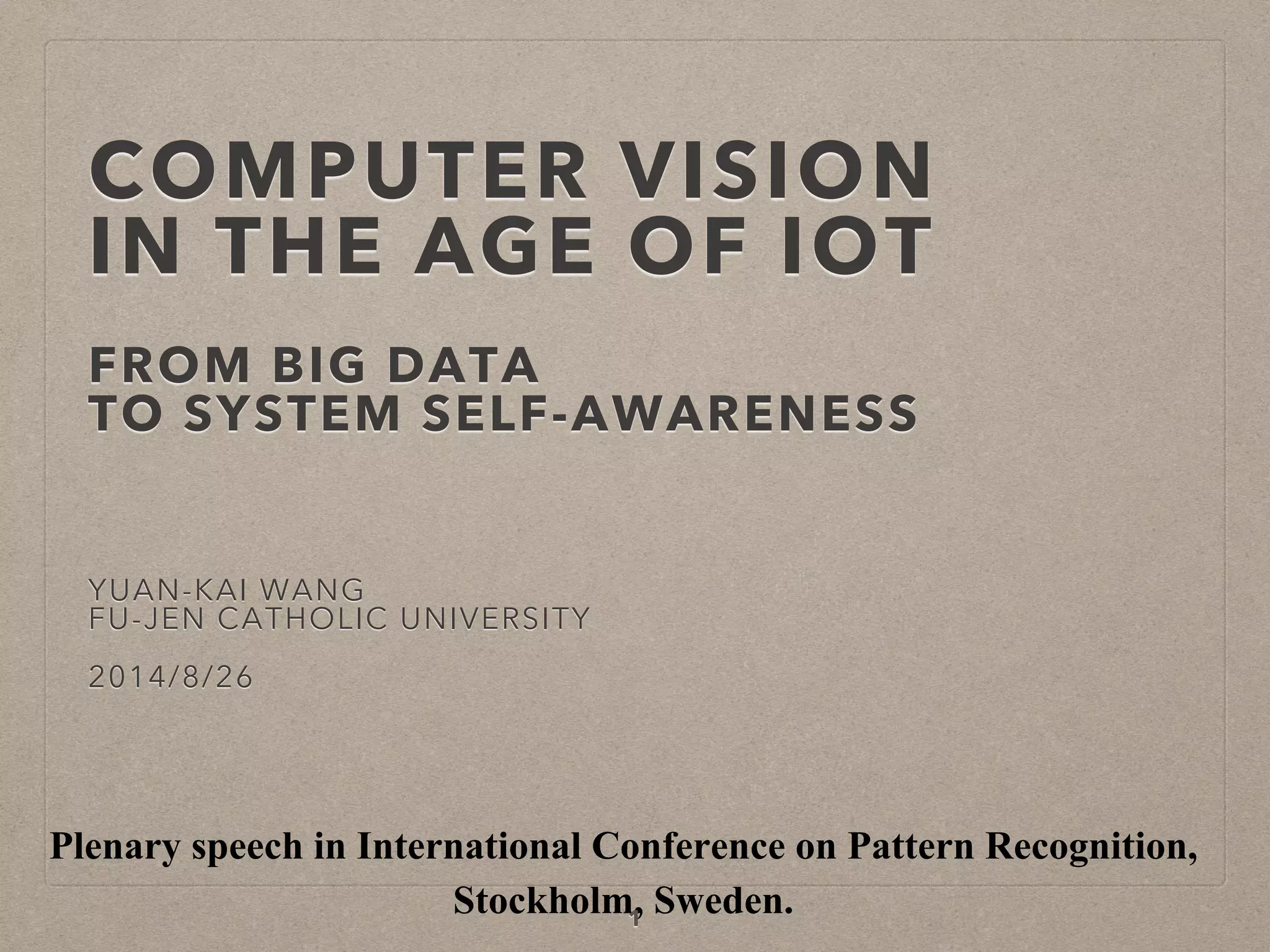 Computer Vision in the Age of IoT | PPT
