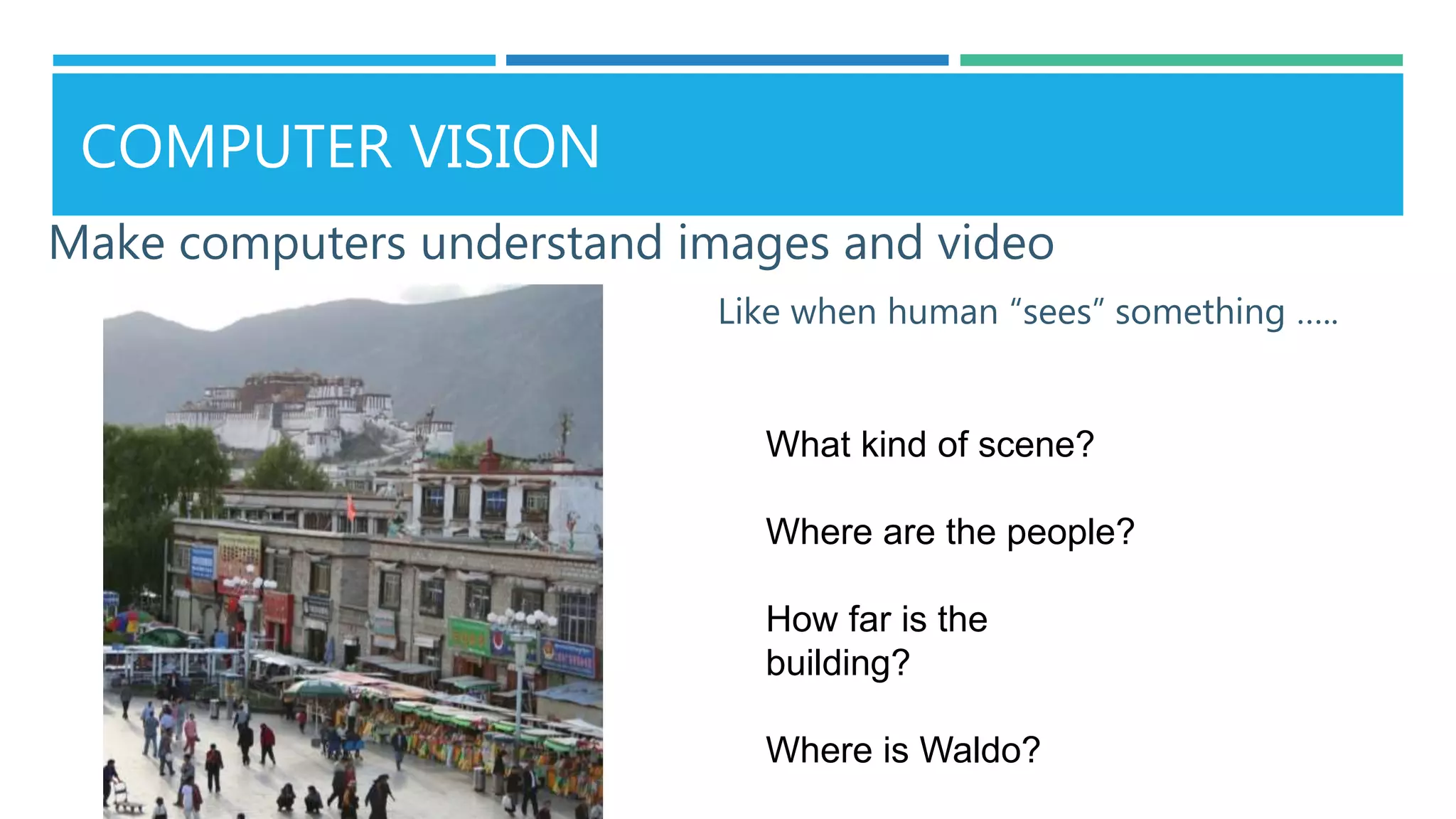 Computer vision, machine, and deep learning | PPTX