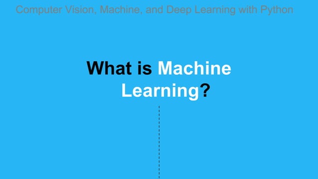 Computer vision, machine, and deep learning | PPTX | Programming ...