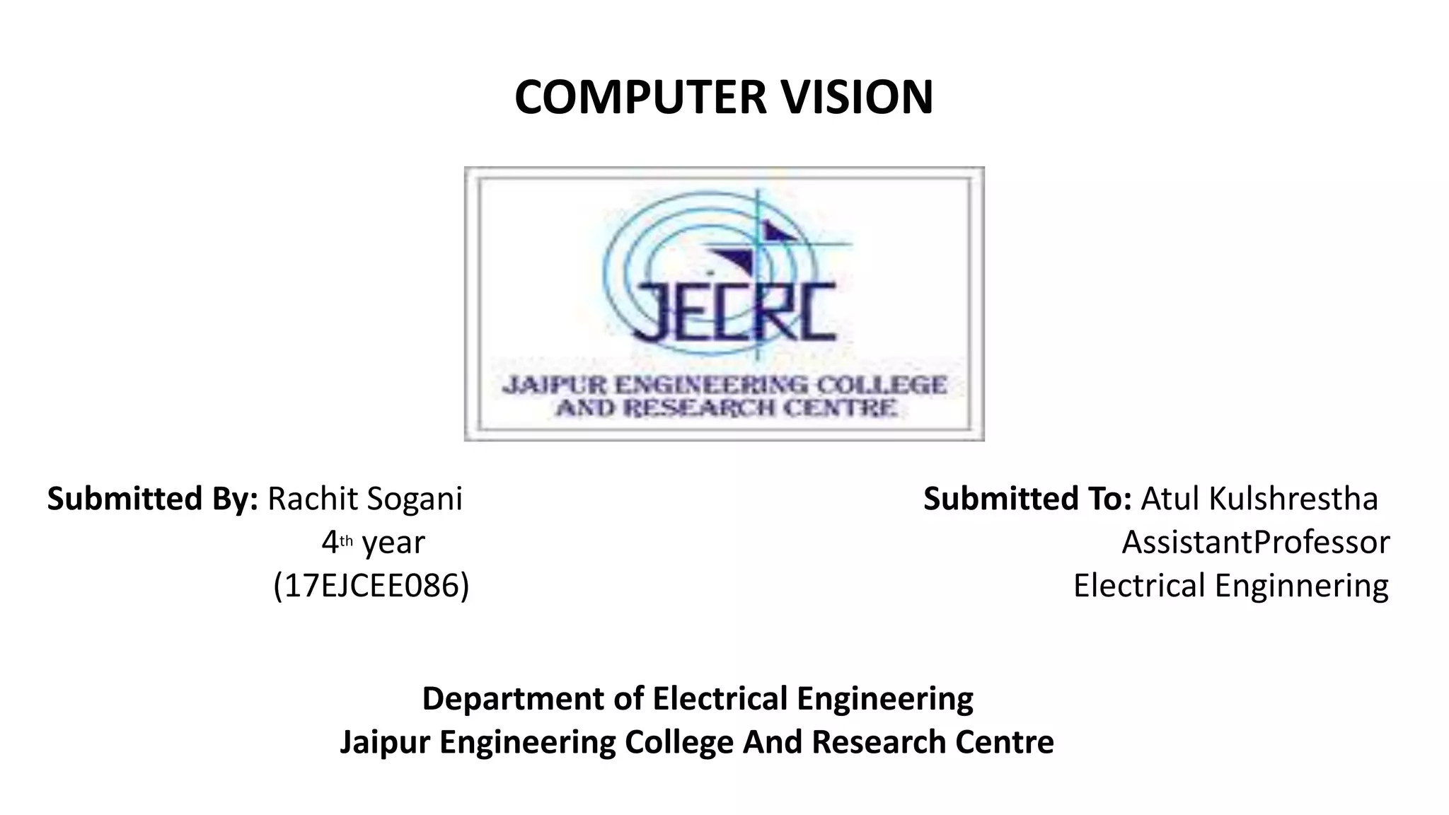 Computer Vision Ppt Ppt