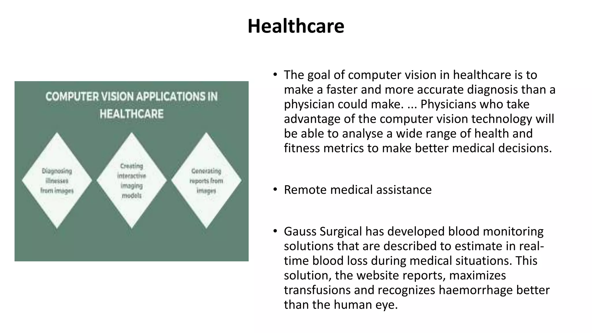 Computer vision ppt | PPTX