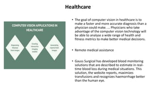 Computer vision ppt | PPTX