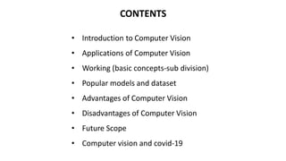 Computer vision ppt | PPTX