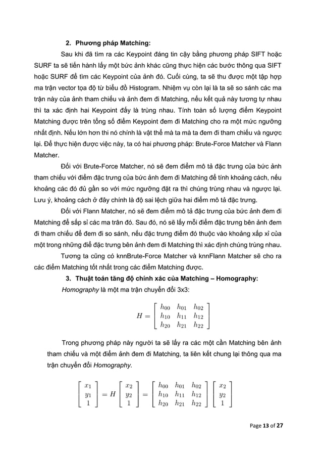 Computer Vision Report | PDF