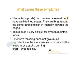 Computer Vision Syndrome | PDF | Eye and Vision Conditions | Diseases ...