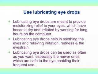 Computer Vision Syndrome | PPT