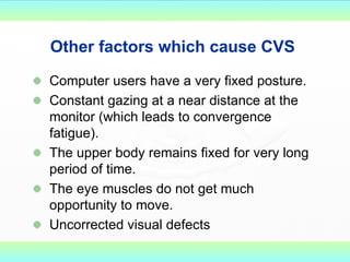Computer Vision Syndrome | PPT