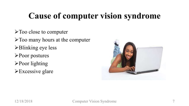 Computer vision syndrome (Digital eyestrain) | PPTX