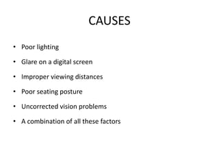 Computer vision syndrome | PPTX