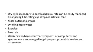 Computer vision syndrome | PPTX