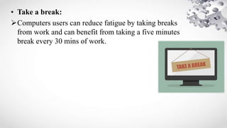 COMPUTER VISION SYNDROME.pptx Information about CVS | PPTX