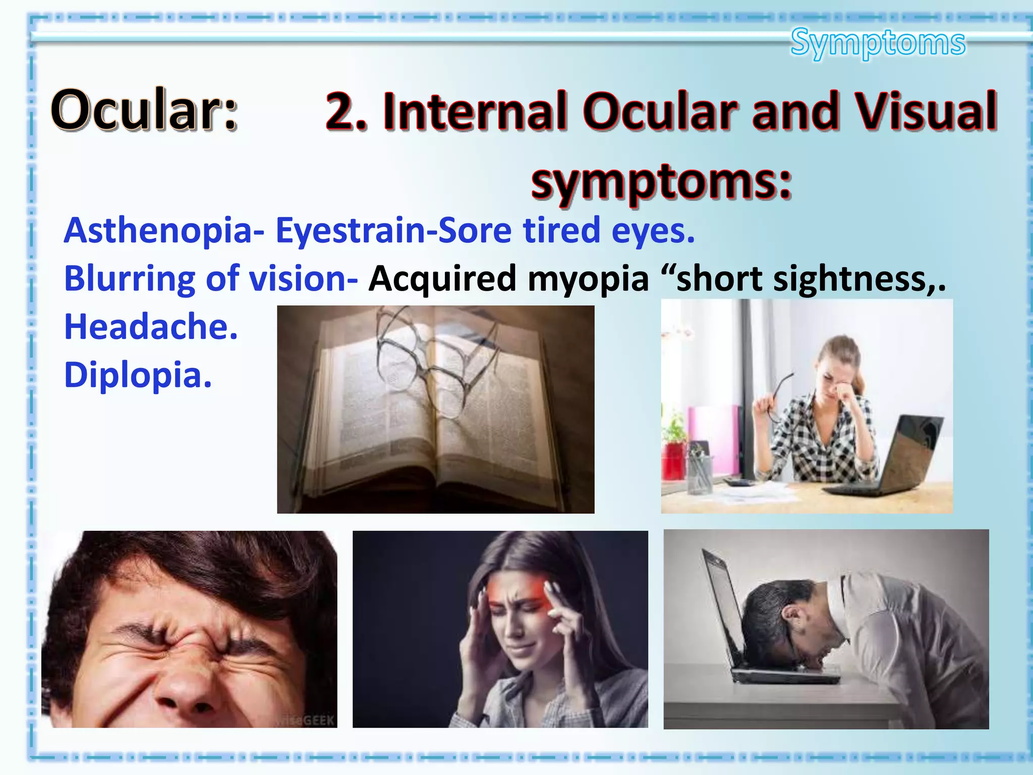 Computer vision syndrome by hala | PPT