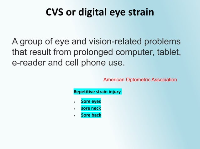 Computer vision syndrome by hala | PPT