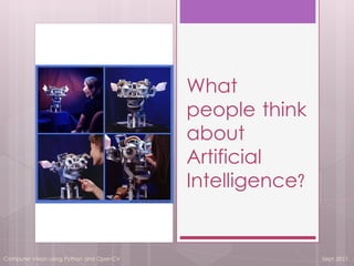 Computer vision and Open CV | PDF