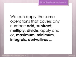 Computer vision and Open CV | PPT