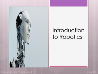 Computer vision and Open CV | PPT