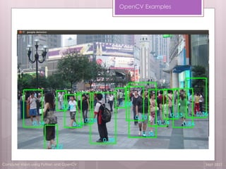 Computer vision and Open CV | PPT