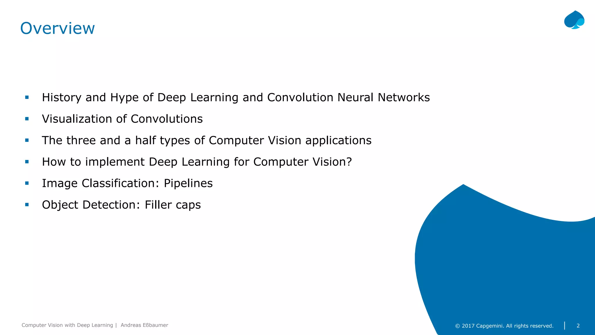 Computer Vision with Deep Learning | PDF