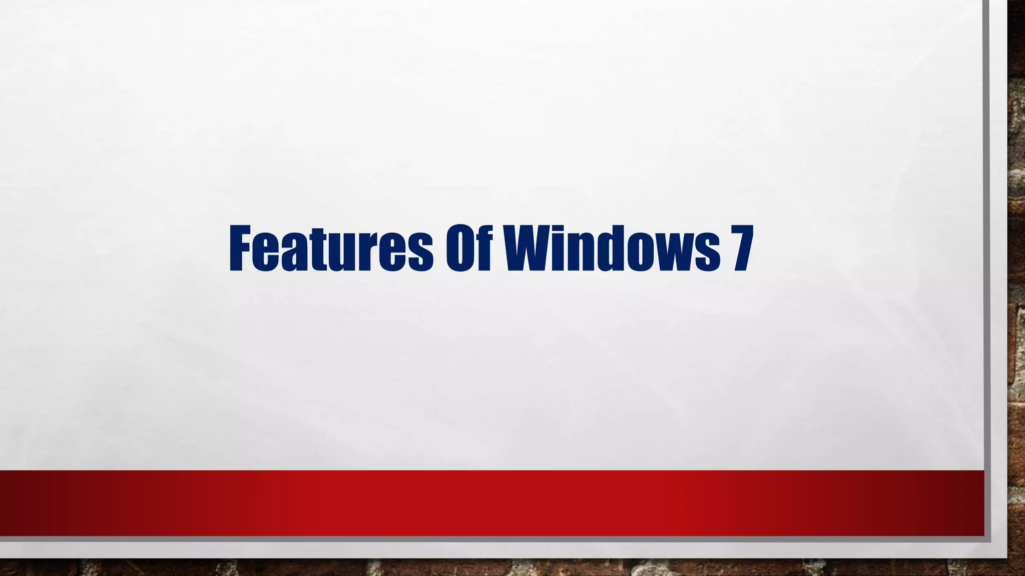 Computer windows 7 | PPT