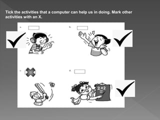 Computer work sheet | PPT