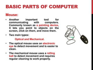 Computer workshop lecture 1 by Mohsin Rajpoot | PPTX