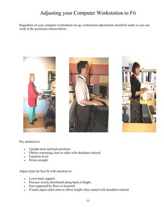 Computer Workstation Ergonomics | PDF