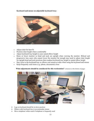 Computer Workstation Ergonomics | PDF