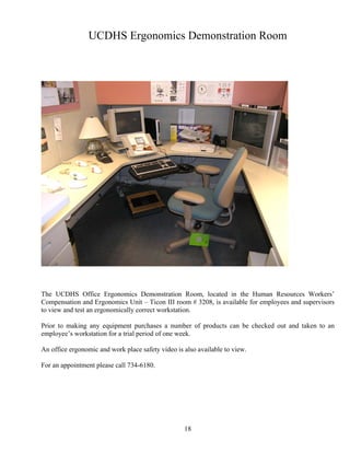 Computer Workstation Ergonomics | PDF