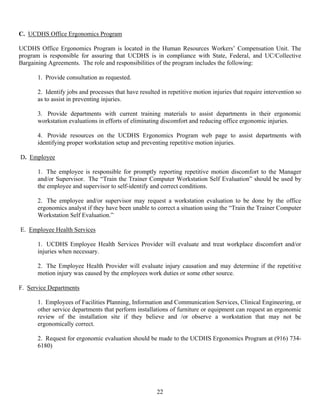 Computer Workstation Ergonomics | PDF