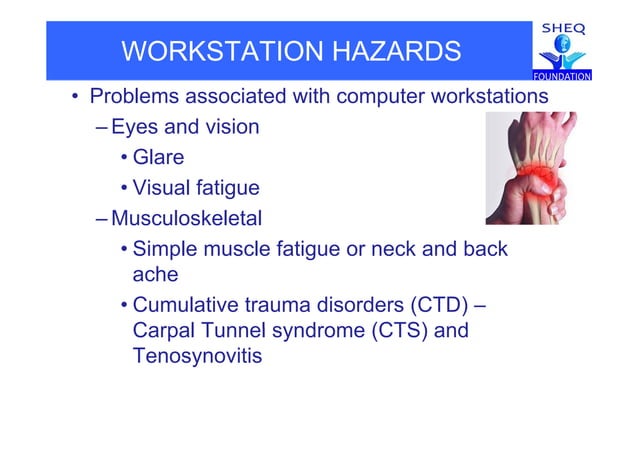 Computer workstation safety | PPT