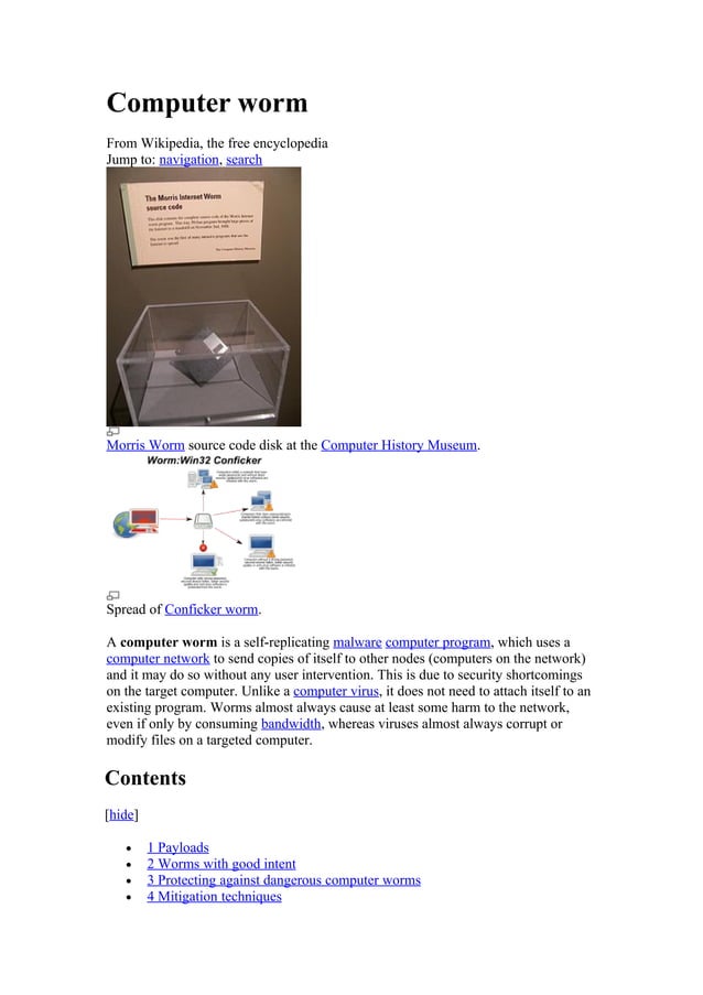 Computer Worm Pdf