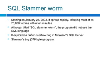 Computer Worms | PPT