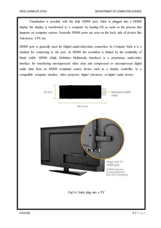 Intel Compute stick documentation | DOCX