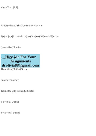 Compute the inverse cdfs of the following density functions and descr.pdf