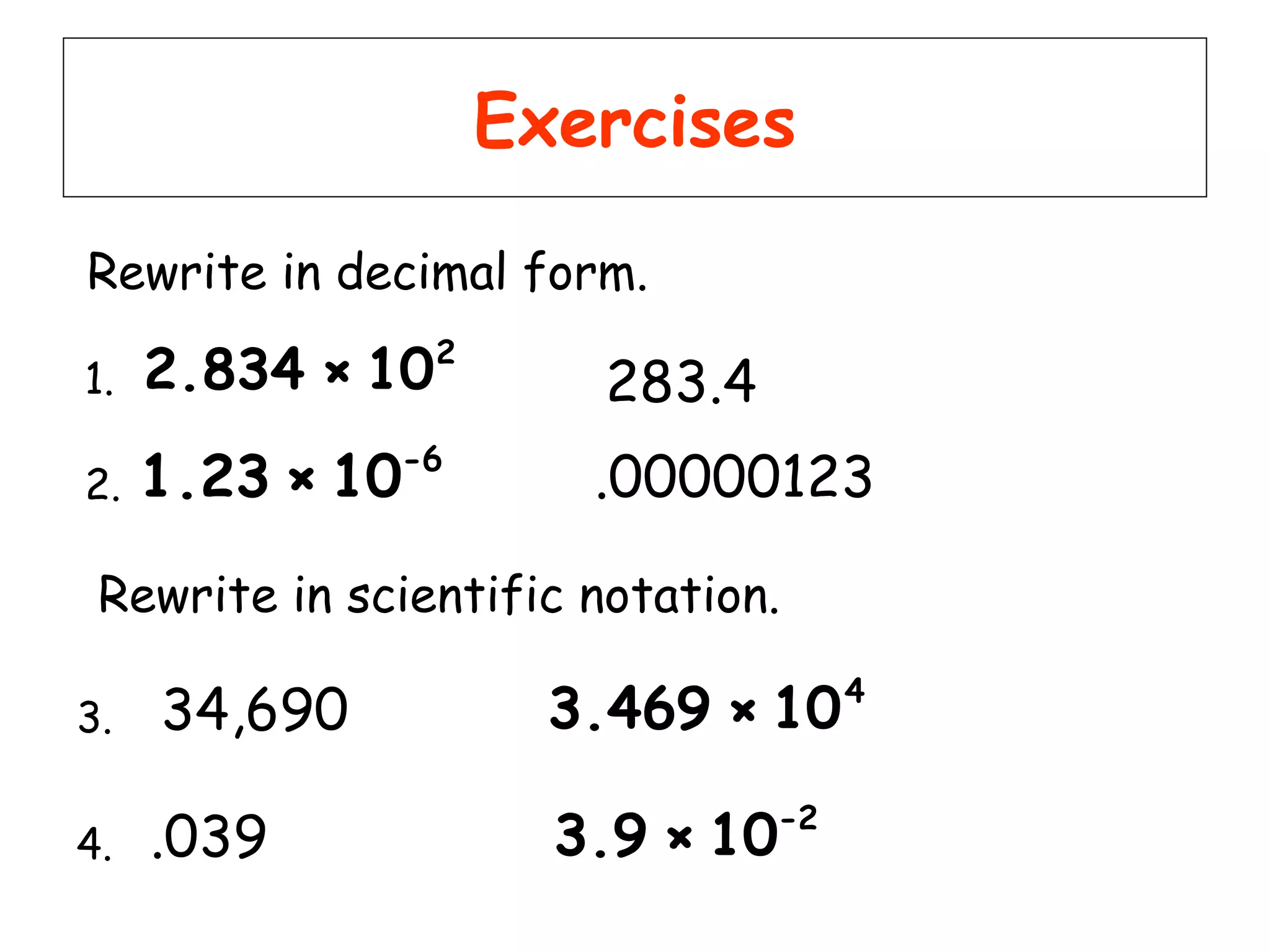 Compute with scientific notation | PPT