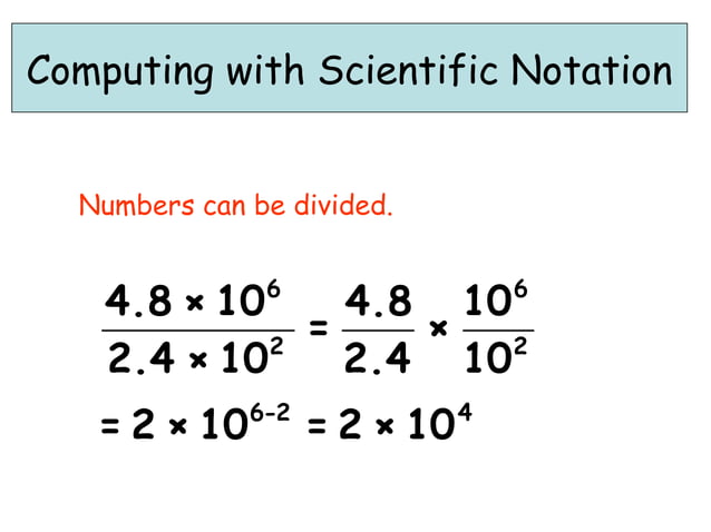Compute with scientific notation | PPT | Physics | Science