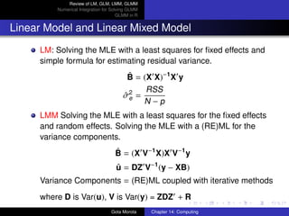 Chapter 14 Computing: McCulloch, CE, Searle SR and Neuhaus, JM 2008 ...