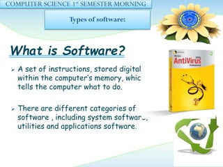 presentation on software,hardware and input output devices | PPTX