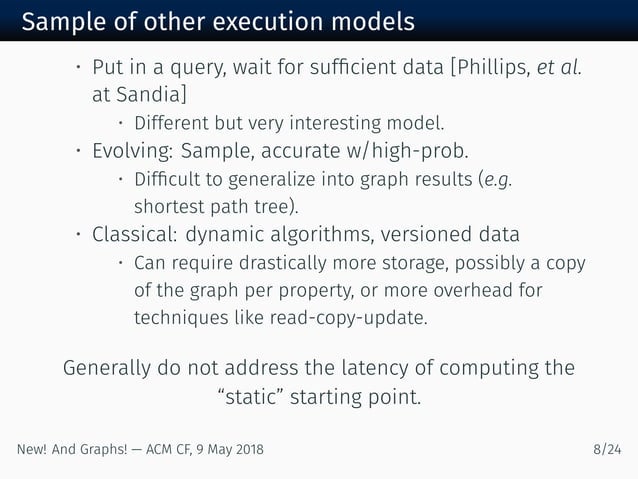 Graph Analysis: New Algorithm Models, New Architectures | PPT