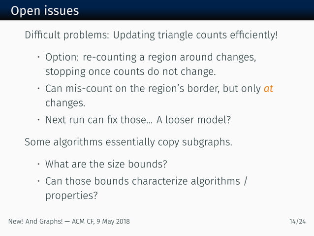 Graph Analysis: New Algorithm Models, New Architectures | PPT